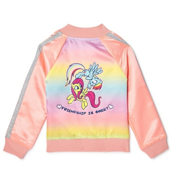 My Little Pony | Jackets & Coats | My Little Pony Girls Bomber Jacket ...